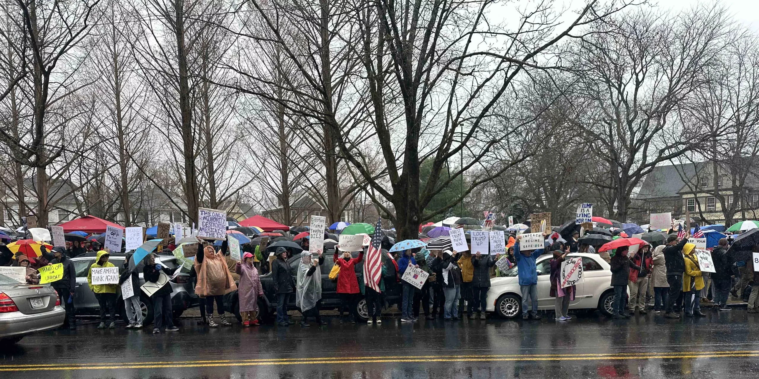 Scenes from the April 5 Hands Off! Rally in Kingston - Chronogram Magazine